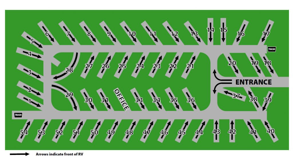 RV Park Map - Forest Grove RV Park
